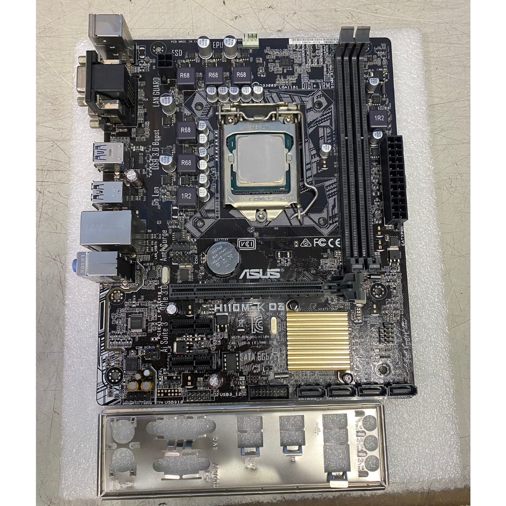 華碩 H110M-K D3 支援 六七代 CPU 良品 附檔板 | 蝦皮購物