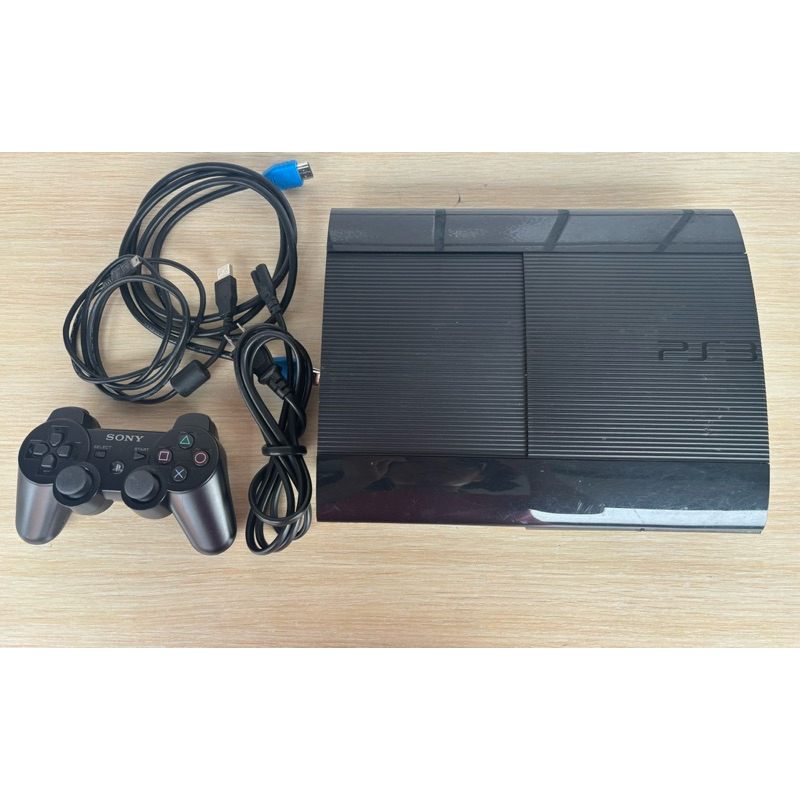 PS3 SLIM 遊戲機 CECH-4007B 附手把及線材 | 蝦皮購物