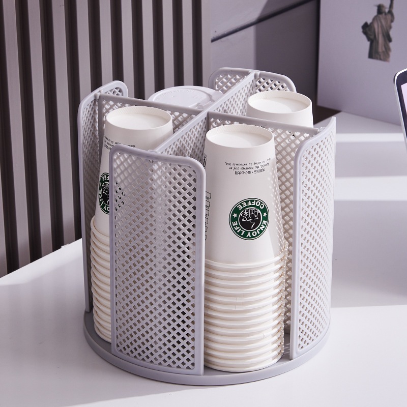 可旋轉-紙杯收納架-居家、辦公室等必推！ 杯子收納置物架 杯架取杯架一次性杯子架取杯器 取杯架 家用咖啡茶杯架 | 蝦皮購物