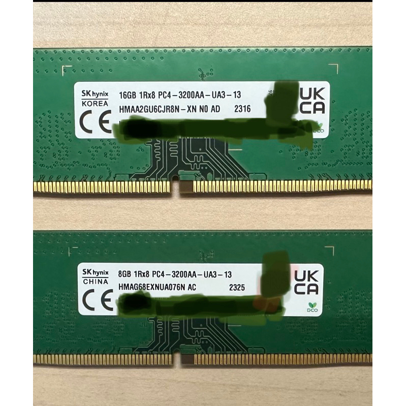 🔸SK 海力士 16g(PC用) DDR4-3200 1RX8 PC4-3200AA(3200)-UA3 | 蝦皮購物