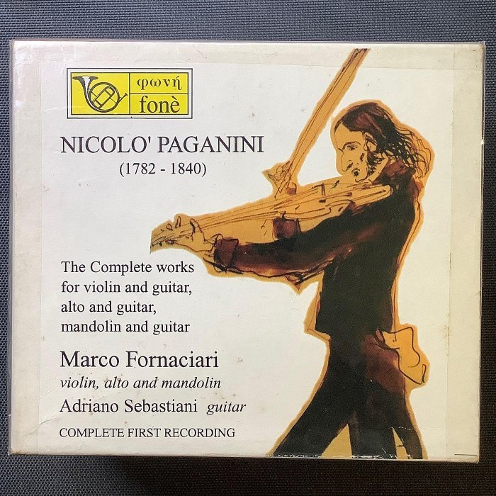 Marco Fornaciari佛納謝里/小提琴Paganini帕格尼尼-小提琴與吉他奏鳴曲全集6CD 奧地利DADC版 | 蝦皮購物