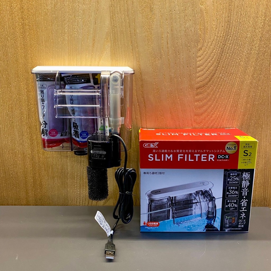 GEX 日本五味【GEX USB 薄型外掛過濾器DC-X】超靜音 水族過濾 魚缸過濾 水族用品 外掛 | 蝦皮購物