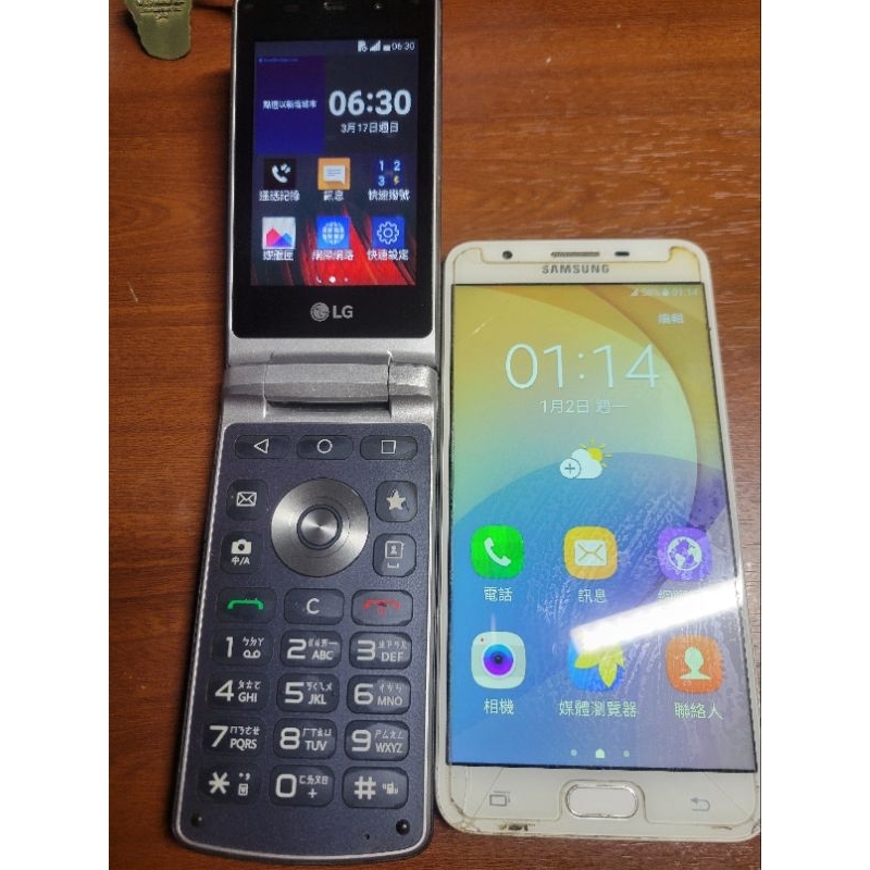 LG H410 觸控摺疊機 + 三星 j7p 合售 零件機 故障機 殺肉機 | 蝦皮購物