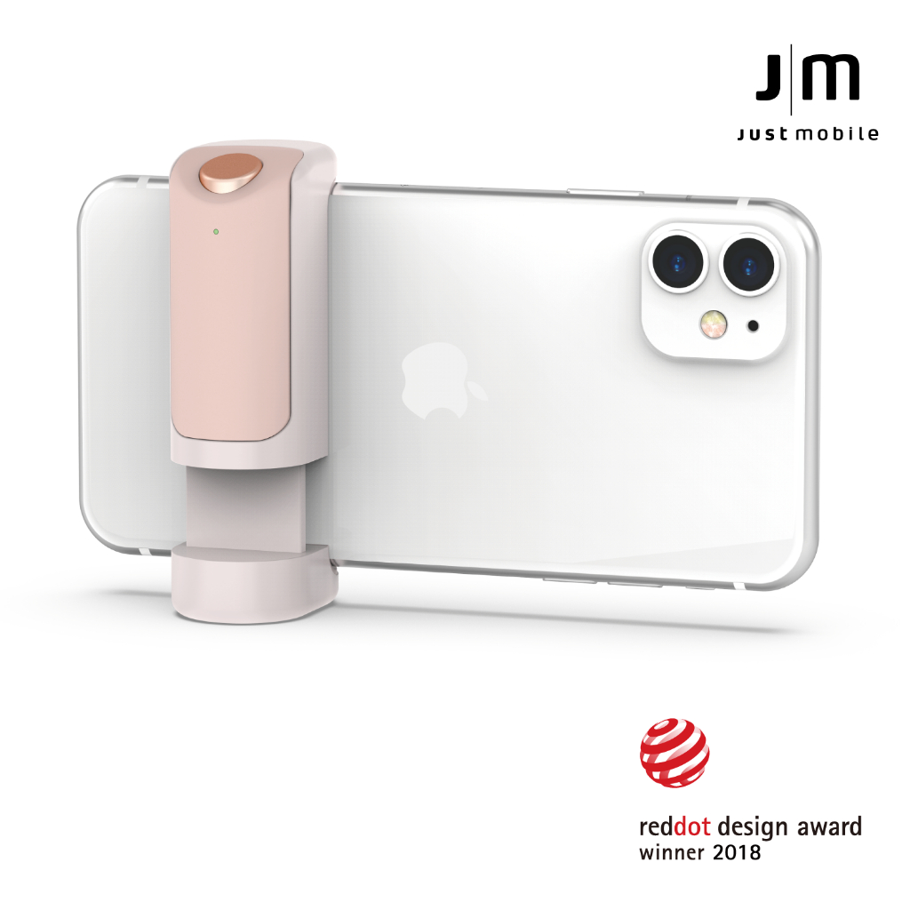 Just Mobile ShutterGrip [掌握街拍] 手機藍牙握把-茱萸粉（福利品） | 蝦皮購物
