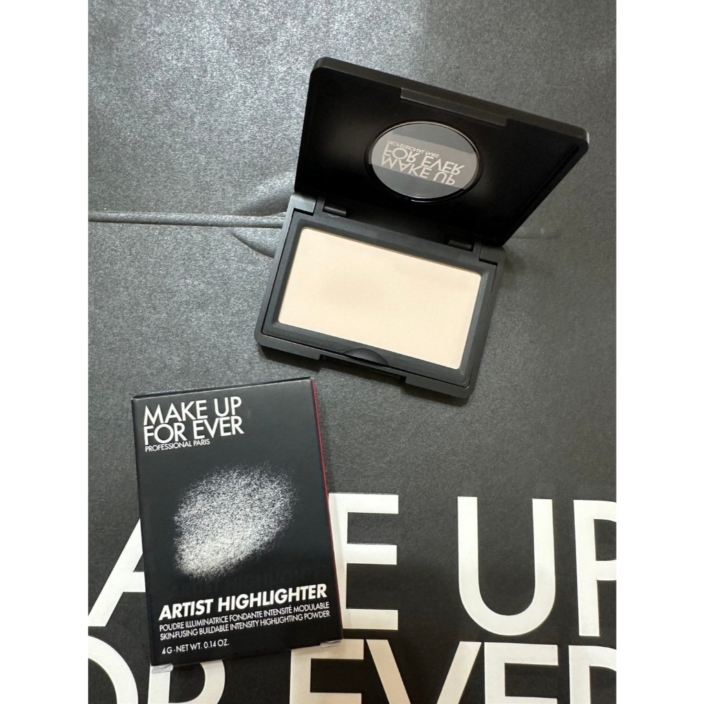 Make up for ever 藝術大師放膽玩色頰彩H100象牙白 提亮淚溝神器盒+芯4g 小紅書推薦 | 蝦皮購物