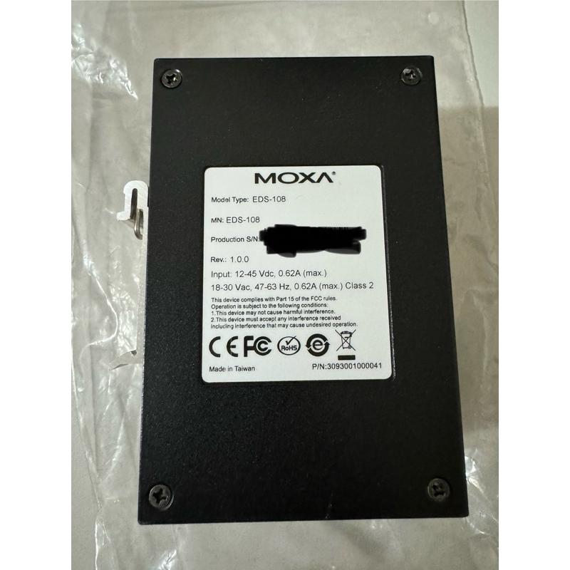 MOXA EDS-108 工業級 非網管型 網路交換器 同EDS-208 拆機良品 | 蝦皮購物