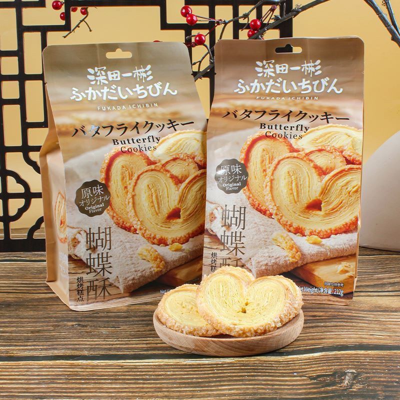 【深田一彬】蝴蝶酥212g 曲奇餅乾 千層餅乾 古早味糕點 喜糖喜餅 西式糕點 休閒零食 早餐餅乾 解饞小零食 | 蝦皮購物