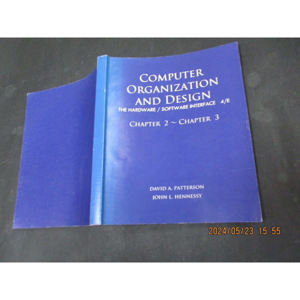 Computer Organization And Design CHAPTER 2-3 Patterson 無劃記 | 蝦皮購物