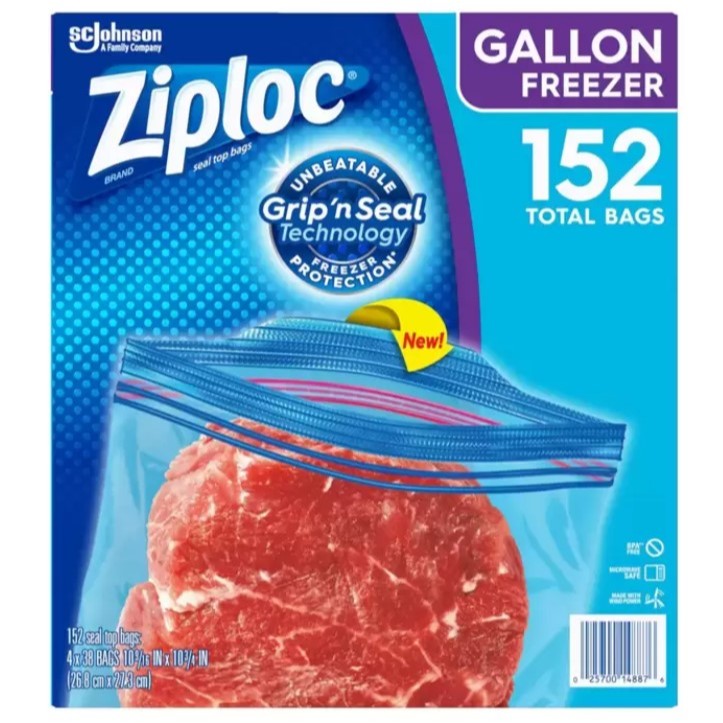 【goose鵝妹莉卡】Ziploc 雙層夾鏈冷凍保鮮袋 10入單售 | 蝦皮購物