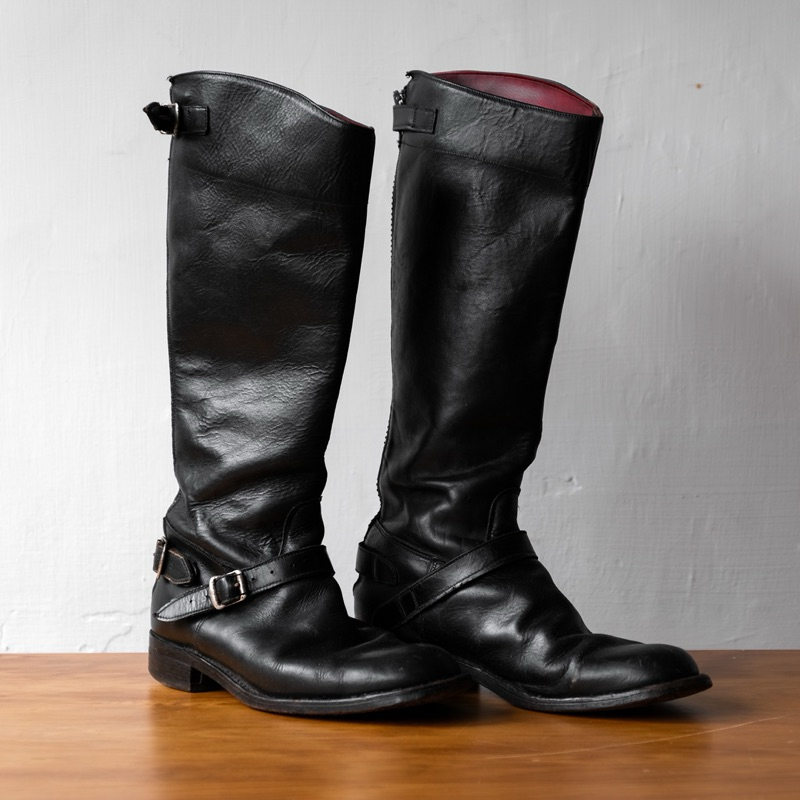 Lewis Leathers Aviakit Motorcycle Leather Boots 英國製長筒牛皮機車靴 | 蝦皮購物