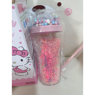 三麗鷗 Hello Kitty KT 380ml 彩球吸管杯 水壺 水瓶 吸管杯 水杯 彩球杯 | 蝦皮購物