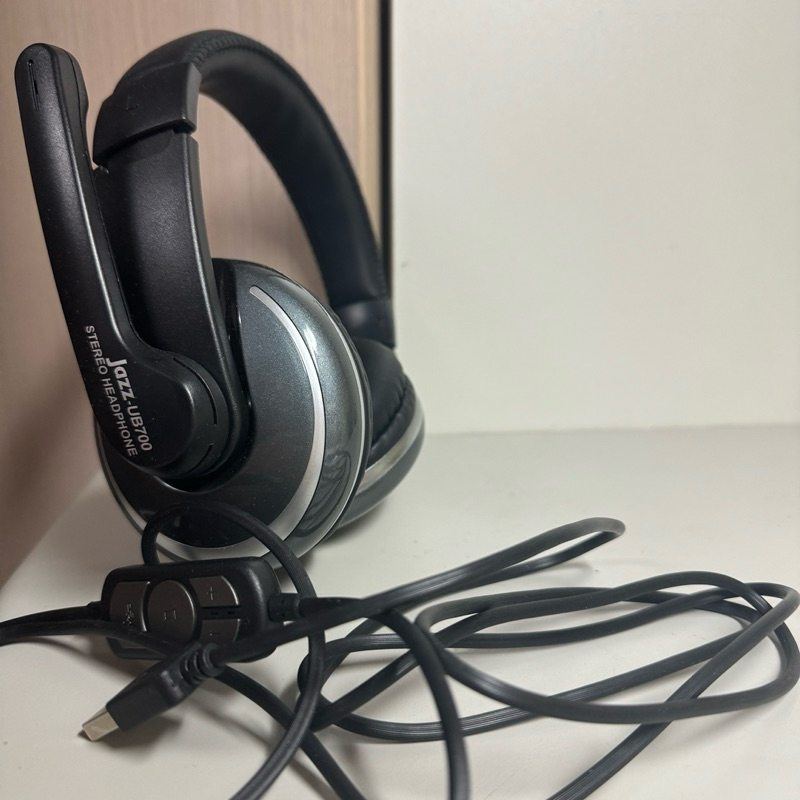 Jazz-UB700 UB720 Stereo headphone USB插孔耳機 USB耳機 耳罩式耳機 有線耳機 | 蝦皮購物