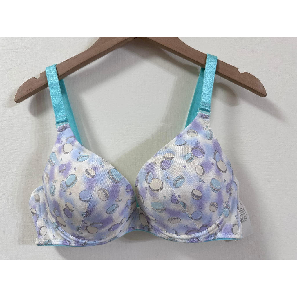 華歌爾 內衣 C80 D80 馬卡龍 小俏皮 內衣 80C 80D 內衣 學生 下厚上薄 胸部 UPUP 藍色 | 蝦皮購物