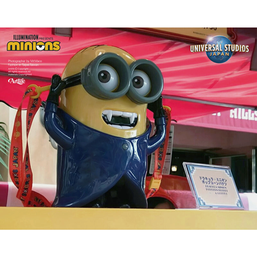 Artlife ㊁ USJ 2015 MINIONS DRACULA ミニオン 日本環球 德古拉 小小兵 爆米花桶 | 蝦皮購物