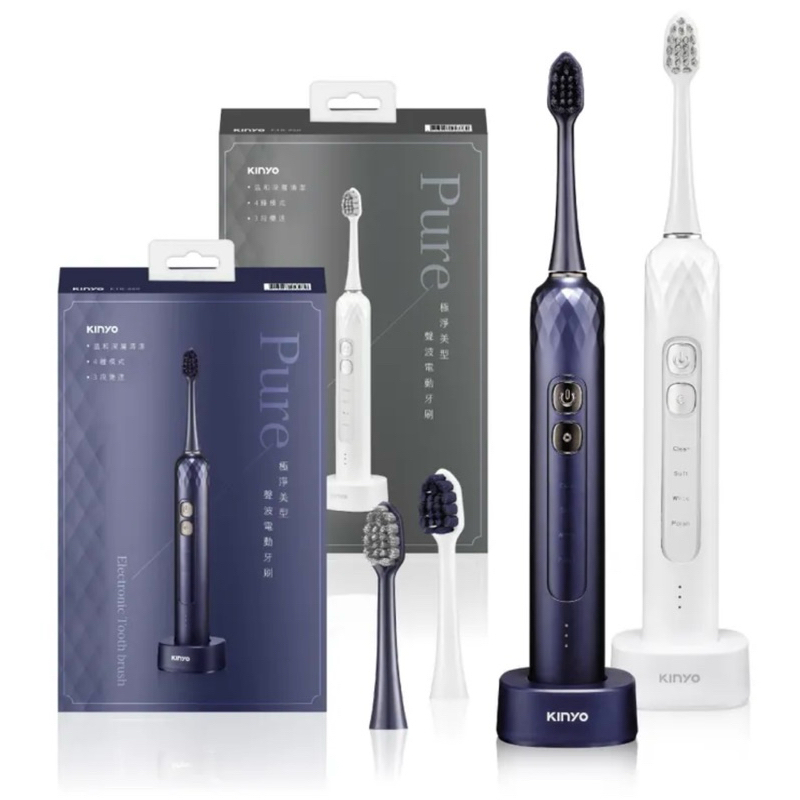 強強滾w 【KINYO】極淨美型聲波電動牙刷 (ETB-860) | 蝦皮購物