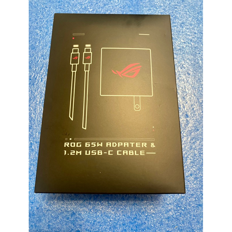 ASUS ROG 65W 原廠快充組 (原廠快充頭＋1.2M 原廠編織線 +ROG收納袋) 台灣正版公司貨 | 蝦皮購物