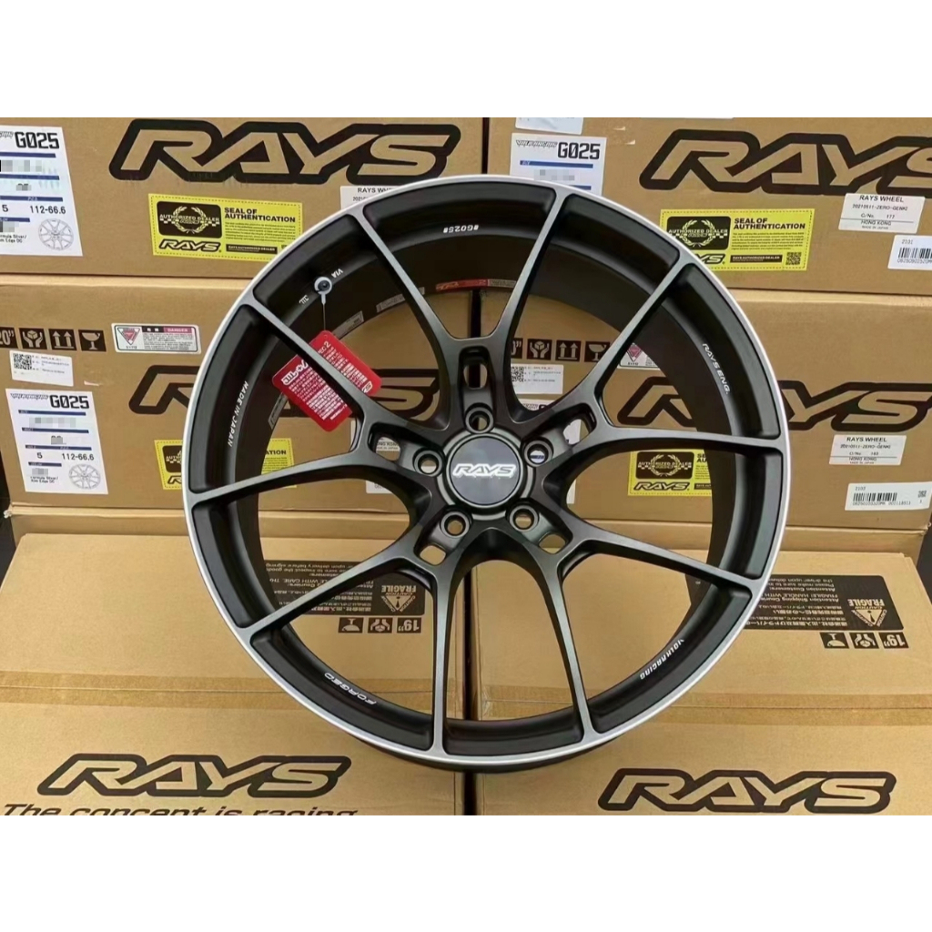 【YGAUTO】【現貨】日本全新 RAYS G025 正品 19吋 鍛造 9.5+25 10.5+35 MK 5-120 | 蝦皮購物