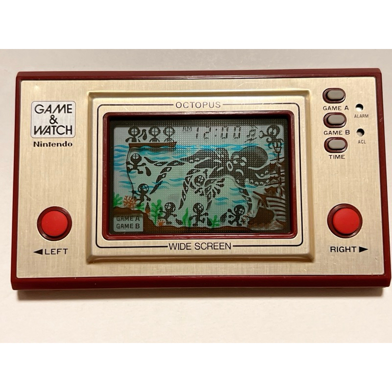 任天堂 GAME AND & WATCH Octopus Wide Screen1981 遊戲機 直接從日本 掌上型電玩 | 蝦皮購物