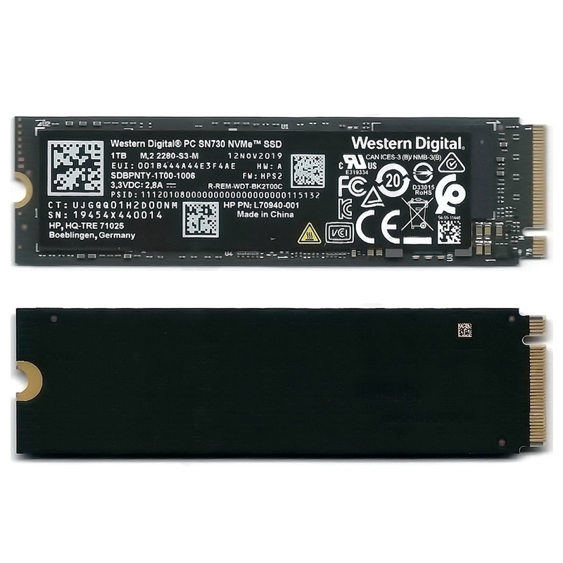 威騰 WD SN730 PCIE M2 2280 SSD 固態硬碟 黑標 1000GB 1TB 全新拆機品 台中恐龍電玩 | 蝦皮購物