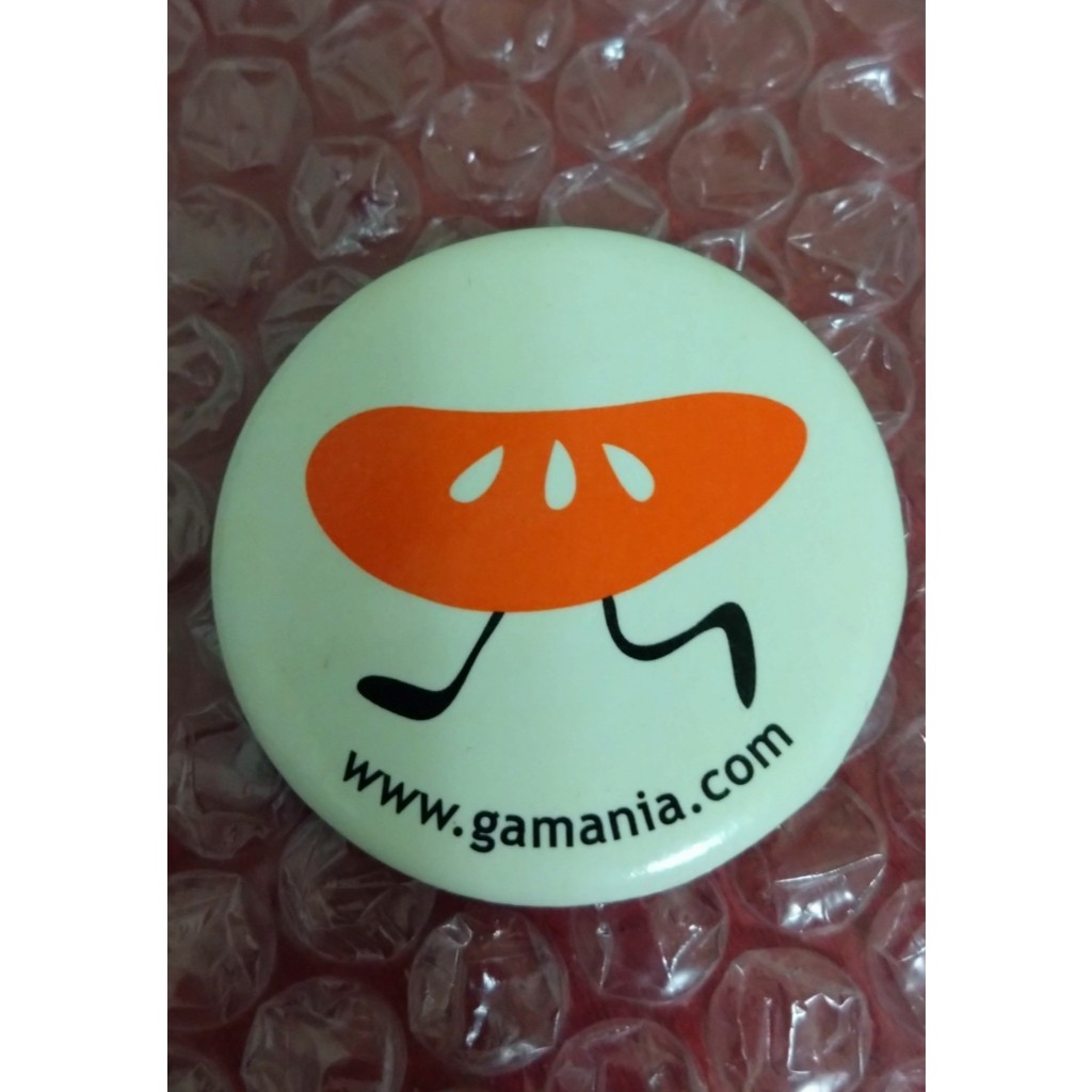 [絕版老物] 個人收藏用 遊戲橘子 gamania LOGO 別針徽章 MIT | 蝦皮購物
