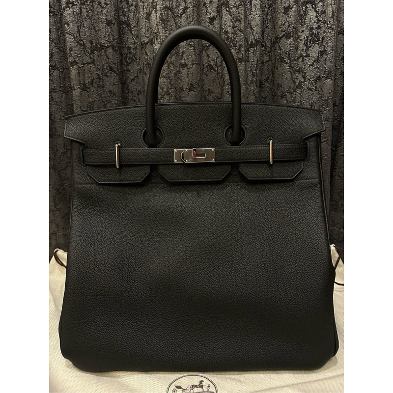 🛍️現貨1個 HERMES 愛馬仕 HAC 40 黑色 銀釦 | 蝦皮購物