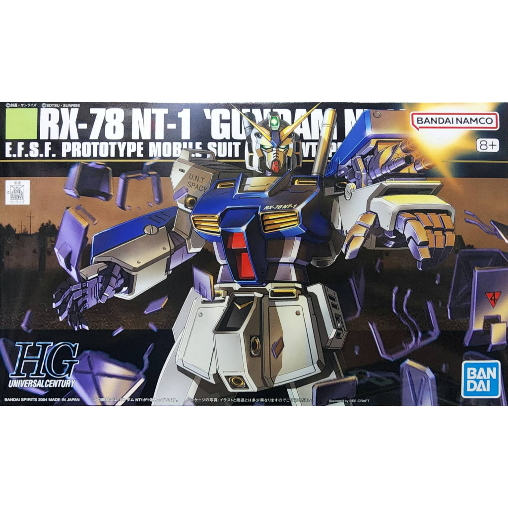 BANDAI HGUC 047 1/144 RX-78 NT-1 萬代藍標 貨號5059158 | 蝦皮購物