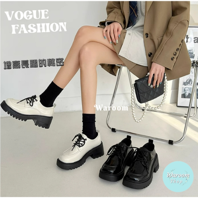 Waroom|現貨高雄出貨 2022 復古繫帶粗跟厚底jk鞋|女鞋|皮鞋|英倫風|日系|福樂鞋|牛津鞋|瑪麗珍鞋|跟鞋 | 蝦皮購物