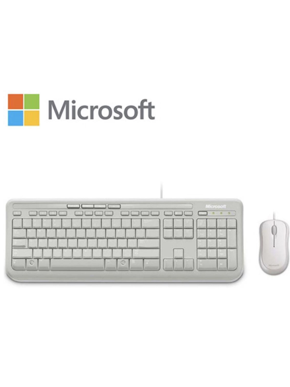 Microsoft 微軟 標準 600 鍵盤滑鼠組 白色款 | 蝦皮購物