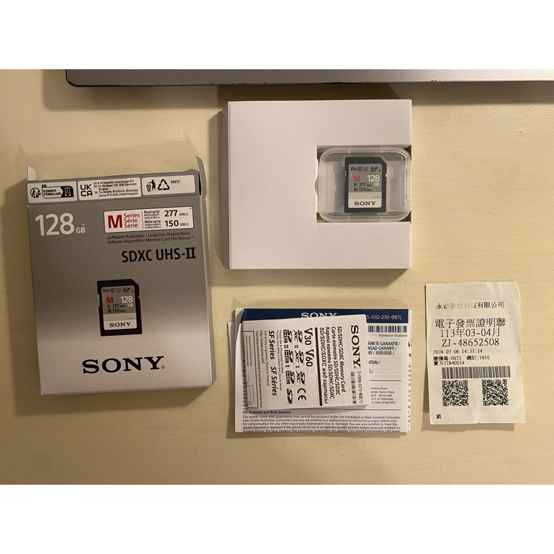 Sony SF-M128 UHS-II 128G記憶卡 公司貨少用如新 | 蝦皮購物