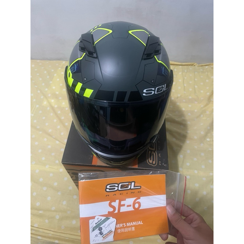近全新SOL SF6 SF-6 機動裝甲 全罩式安全帽(含內墨鏡） | 蝦皮購物