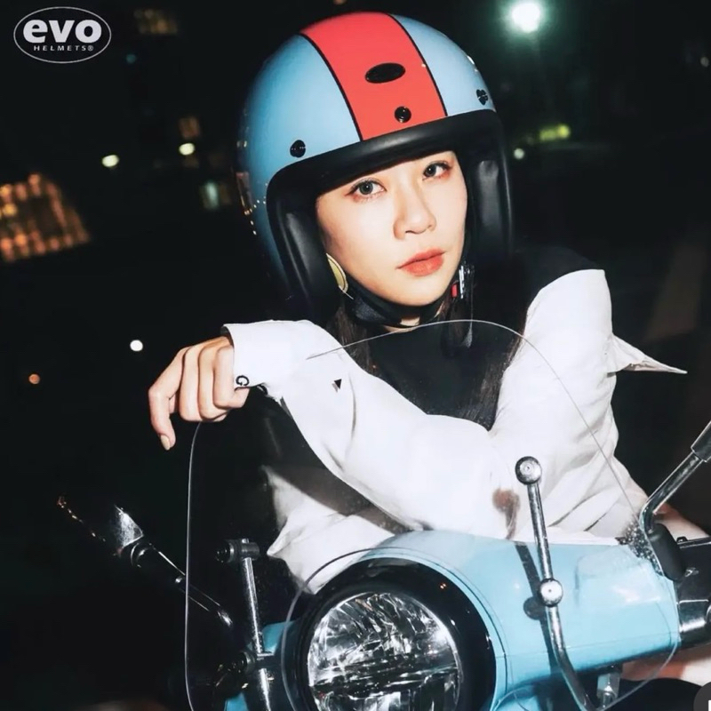 EVO 智同 安全帽 CA312 CA312S 直條 復古帽 312 312S 內鏡 3/4罩 | 蝦皮購物