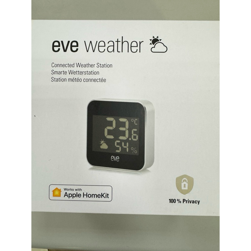 eve Weather 支援Apple HomeKit智能天氣感應器 濕度/ 溫度/大氣壓力偵測 | 蝦皮購物