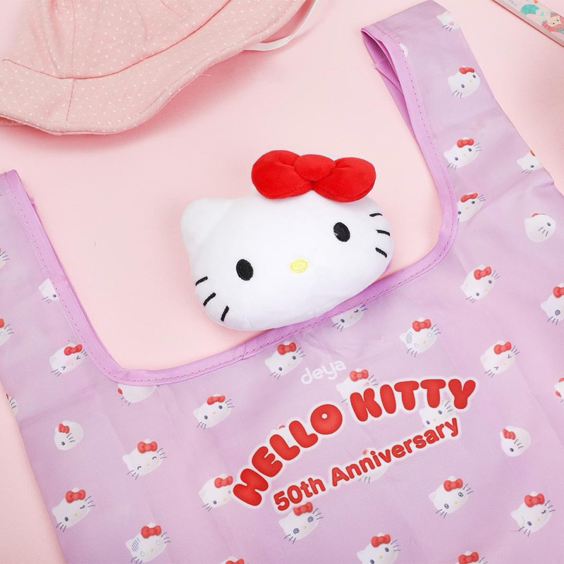 [現貨]三麗鷗hello Kitty 50週年經典購物袋 限量紀念款 蝦皮購物