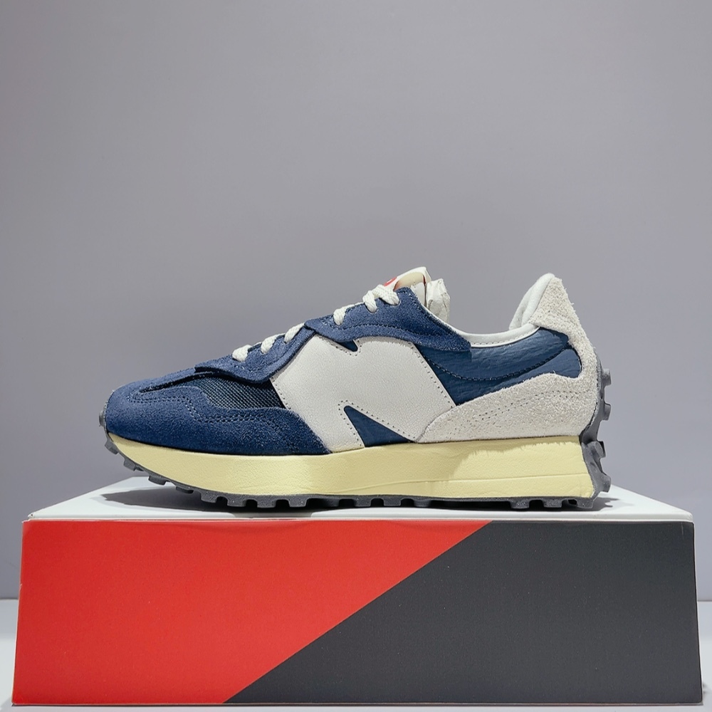 New Balance NB 327 D楦 復古休閒鞋 麂皮 透氣 中性 男女 情侶鞋 深藍 U327WRJ | 蝦皮購物