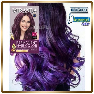 Semir Rambut Cat Rambut Miranda MC13 Dark Purple Ungu 30 ML | 蝦皮購物