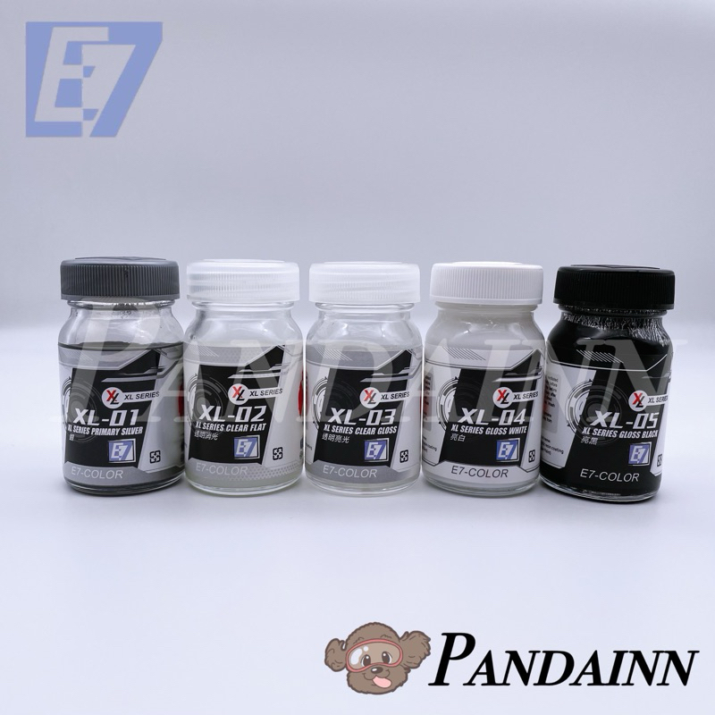 (Pandainn) E7 E7模型漆 XL 系列 50ml 銀 亮光 消光 亮白 亮黑 噴漆 硝基漆 模型漆 模型專用 | 蝦皮購物