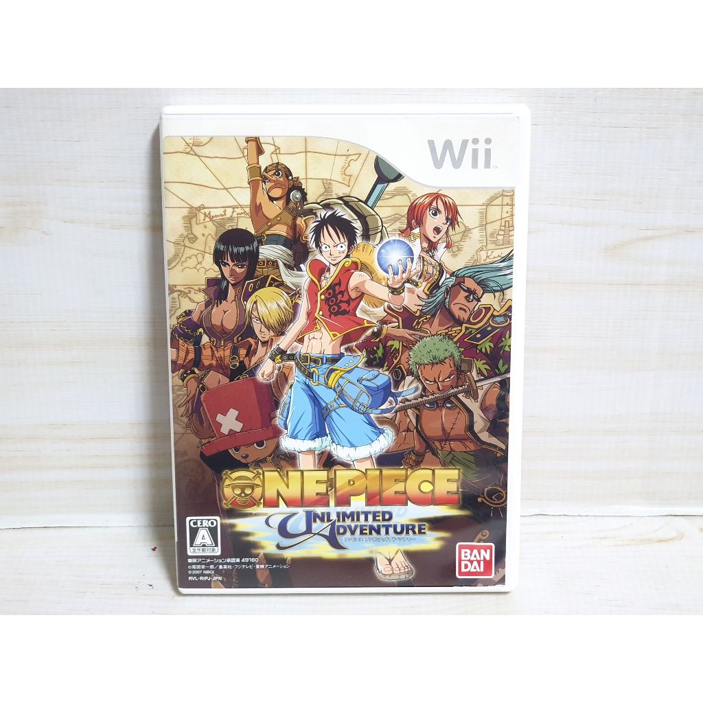 {哈帝電玩}~Wii 原版遊戲 航海王 無限冒險 One Piece 日版 光碟無刮 有盒書~ | 蝦皮購物