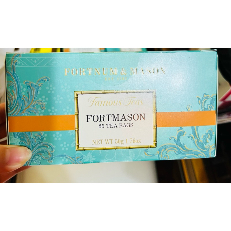 【現貨】英國 倫敦 著名的Fortnum & Mason 英國百年老店茶包 Fortmason, 25 Tea Bags | 蝦皮購物