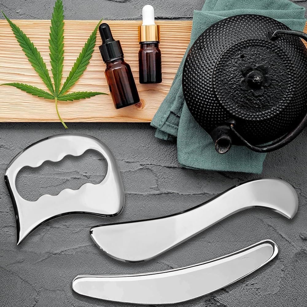 【經絡館】不鏽鋼316筋膜刀 筋膜刀三件組 刮痧刀 刮痧板 肌肉鬆解按摩 按摩刀 刮痧棒 腿部按摩 肌肉深層放鬆 | 蝦皮購物