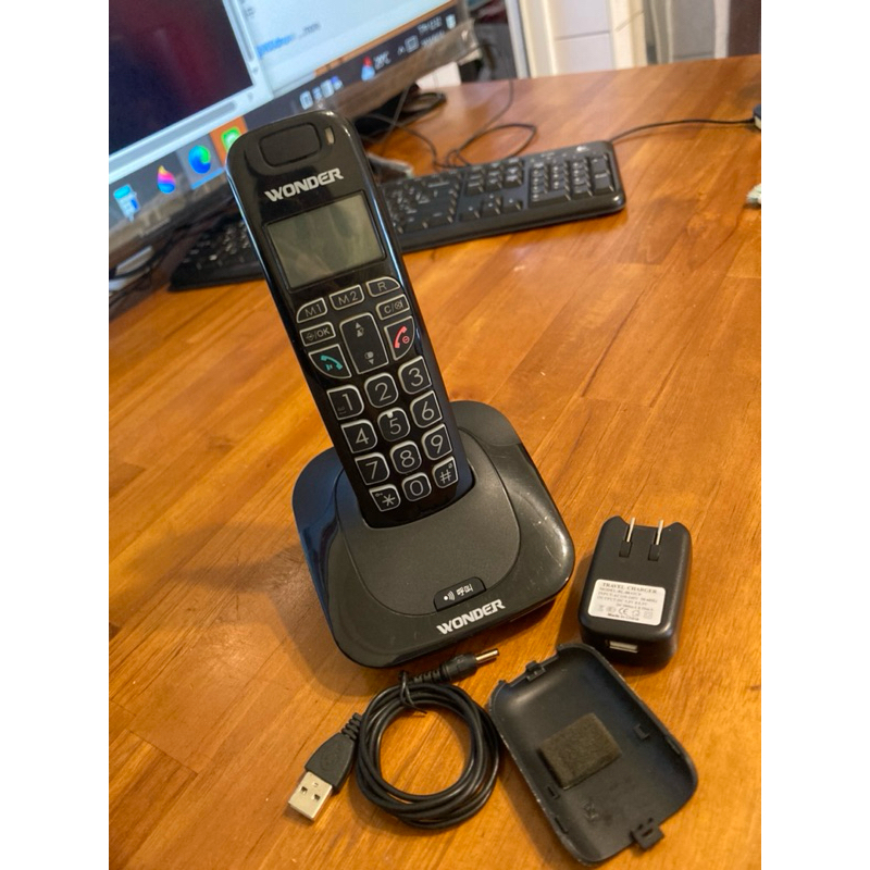 WONDER旺德 DECT數位無線電話黑色 (WT-D05) | 蝦皮購物