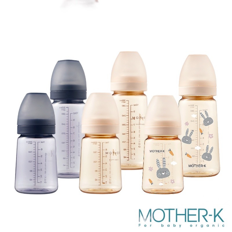 【韓國】MOTHER-K 精粹極簡PPSU奶瓶(無附奶嘴)180ml/280ml | 蝦皮購物