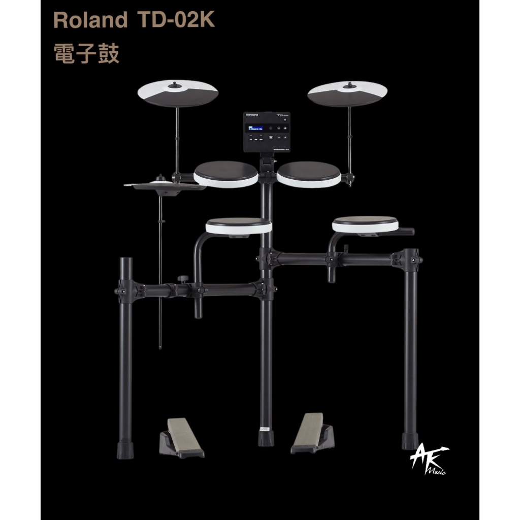 鐵克樂器 Roland TD-02K 電子鼓 入門 初學 基本 推薦 爵士鼓 羅蘭 全新公司貨 可分期 | 蝦皮購物