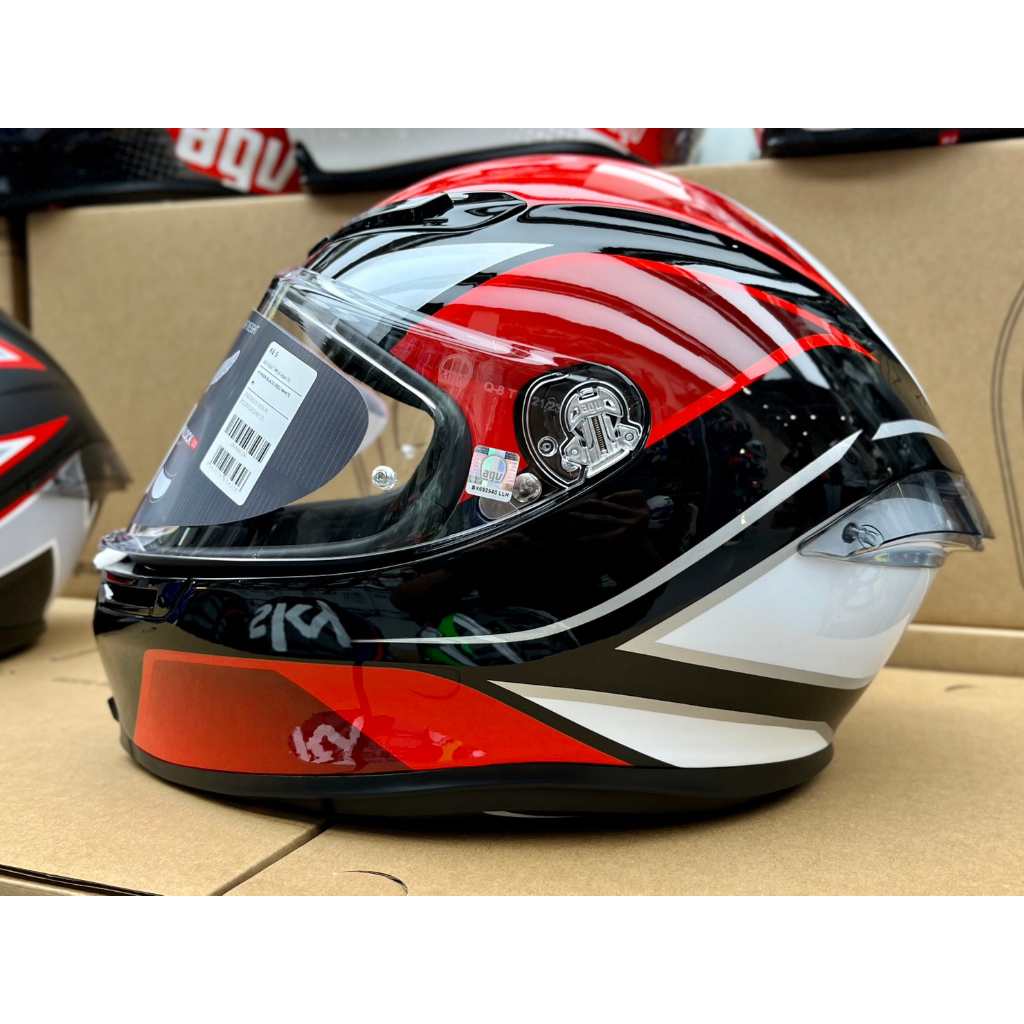 『Riderment』實體店面 現貨 AGV K6 S K6S Hyphen 黑紅白 全罩式安全帽 亞洲版公司貨 碳纖維 | 蝦皮購物