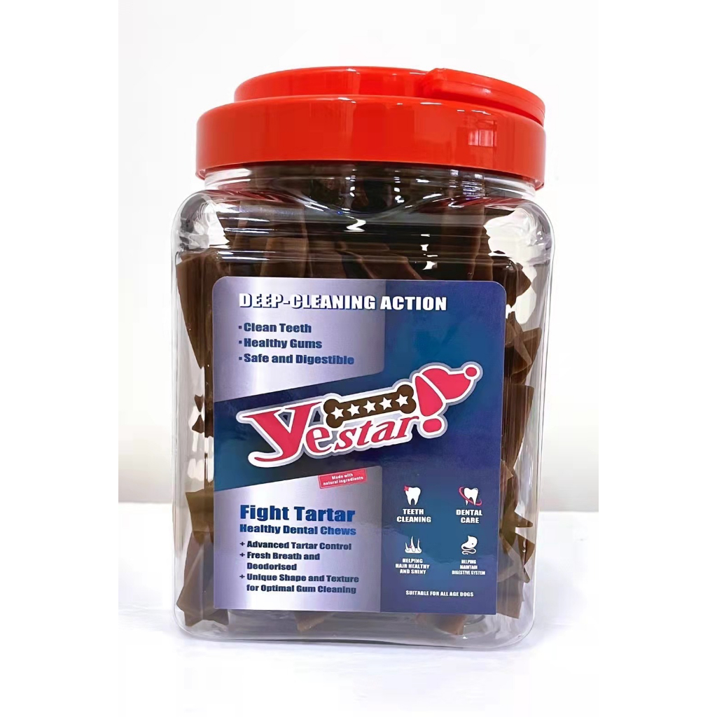 [毛小孩] Yestar星型潔牙棒桶裝M｜550g | 蝦皮購物