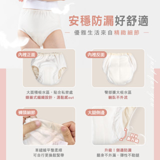 【IOHS十分幸福】日本防漏失禁內褲 女性速吸300cc 2代 高吸尿量｜純棉透氣 除臭抑菌 布尿布 替代尿布 護墊 | 蝦皮購物
