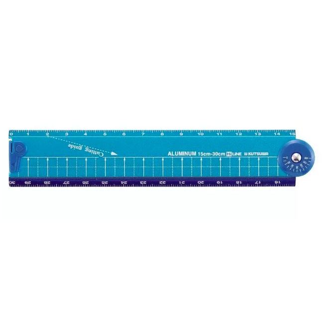 [近全新]日本 Kutsuwa 鋁製摺疊尺 15cm ~ 30cm(藍色) | 蝦皮購物