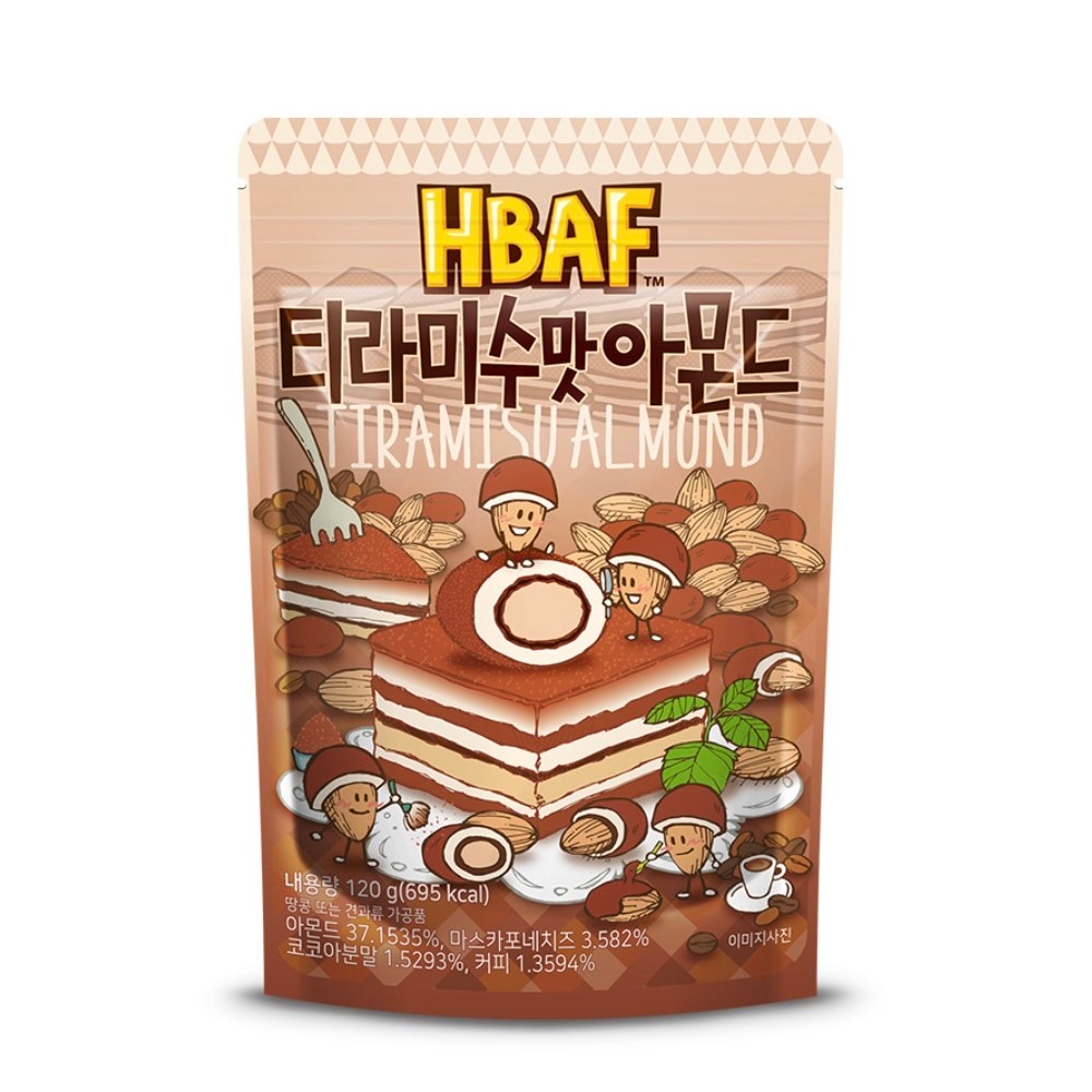 台灣現貨 HBAF 120g 單包 韓國杏仁 派對包/隨身包 多種口味! 杏仁果 Flavored Almond | 蝦皮購物