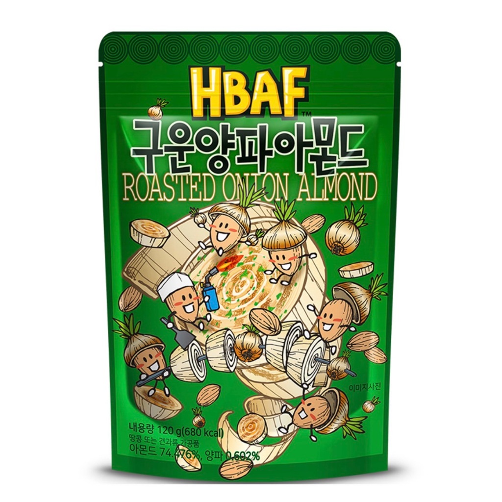 台灣現貨 HBAF 120g 單包 韓國杏仁 派對包/隨身包 多種口味! 杏仁果 Flavored Almond | 蝦皮購物