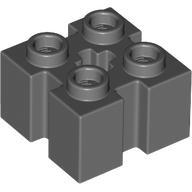LEGO 樂高 90258 39683 深灰 四面溝槽磚 Brick Mod 2x2 4583879 6236949 | 蝦皮購物