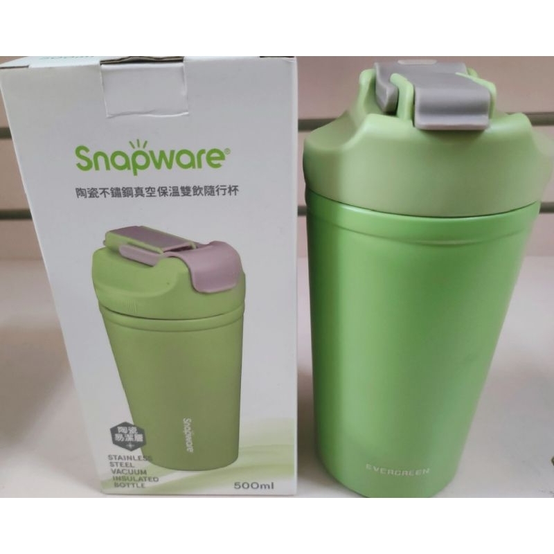 【🎉現貨🎉】康寧 SNAPWARE 陶瓷 不鏽鋼 真空 保溫 雙飲 隨行杯 500ML 304 不鏽鋼🎇 | 蝦皮購物